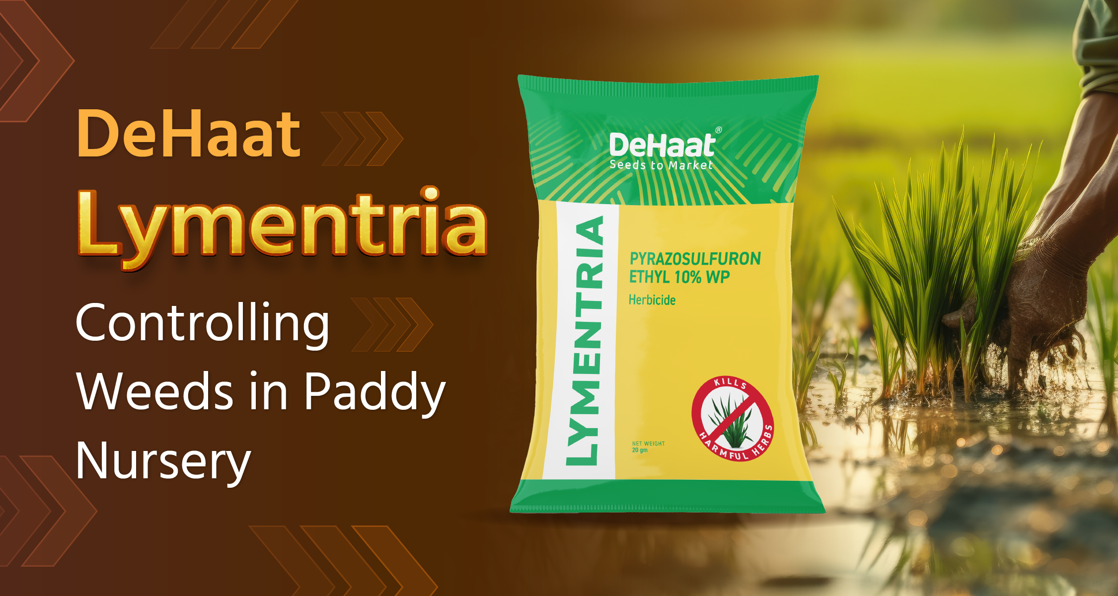 'DeHaat Lymentria' for Weed Control in Paddy Nursery
